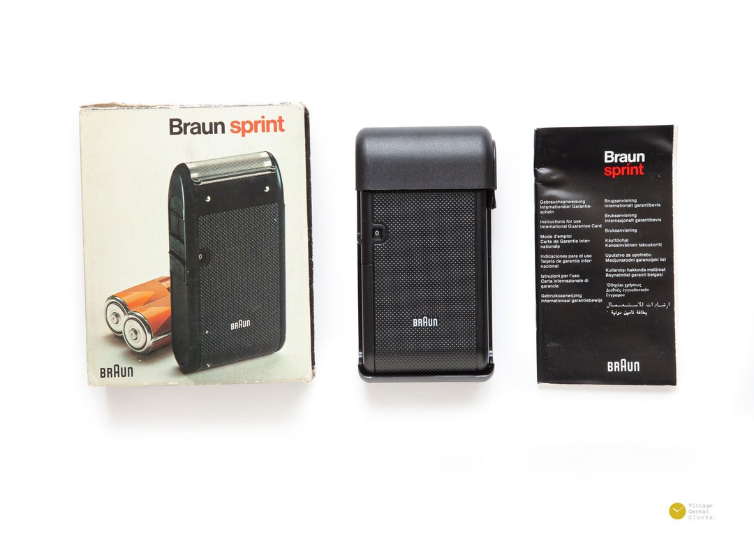 New in Box 1977 BRAUN SPRINT Shaver Type 5543 Roland Ullmann Design ...