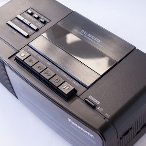 90s PANASONIC RC-X150 Clock Radio Cassette Recorder Alarm LCD Digital ...