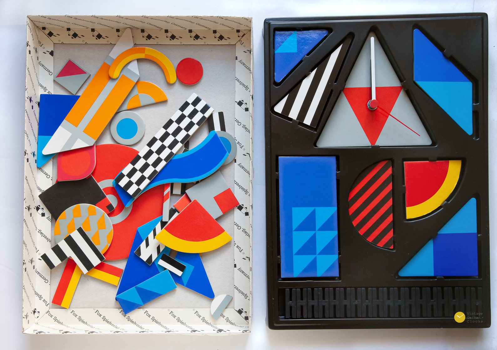 Memphis Pablo Time No.1 Desk Table Clock Object Postmodern Sculpture ...