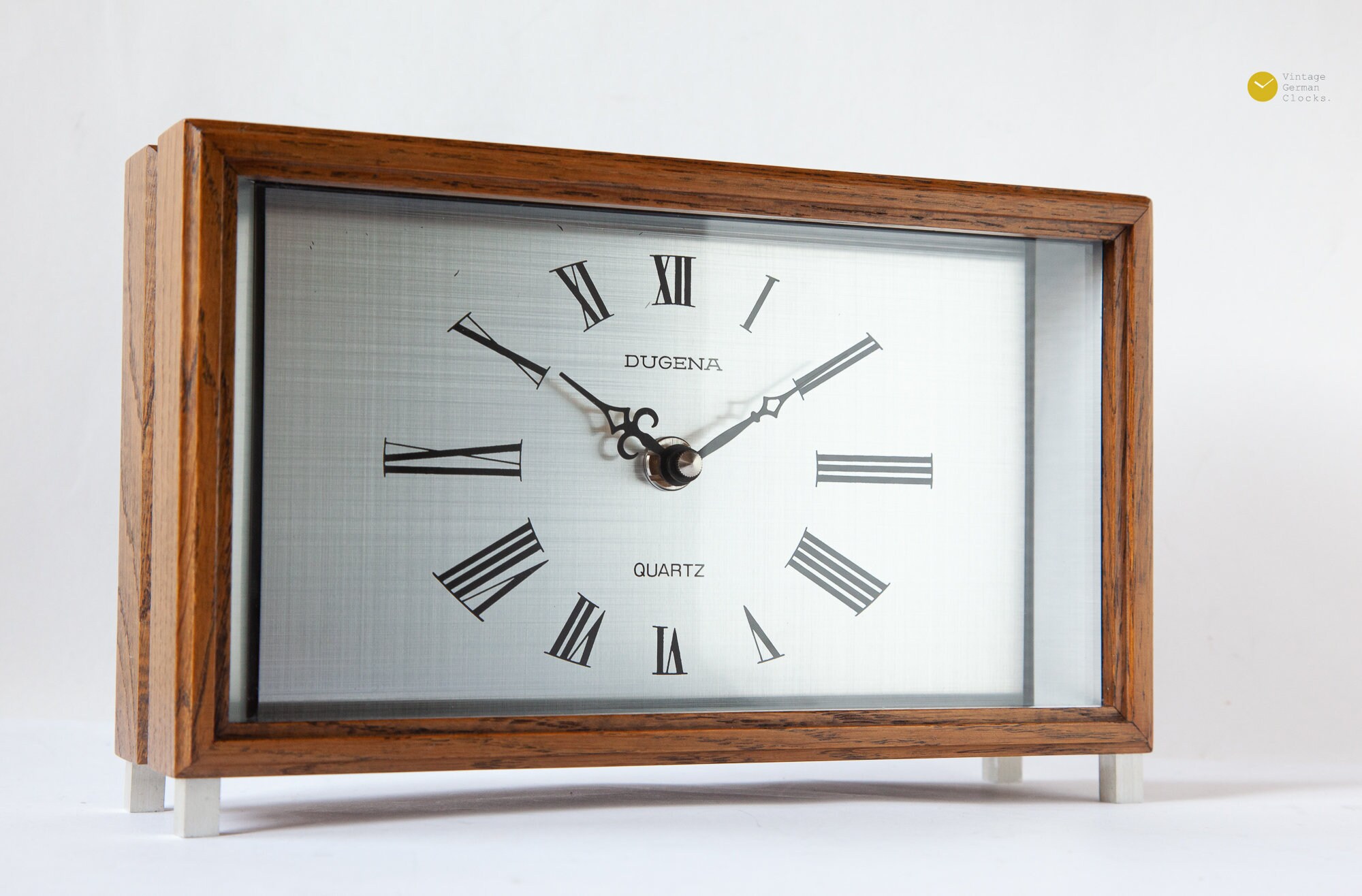 70s DUGENA Desk CLOCK Mid Century MCM Junghans Atomic Space | Etsy