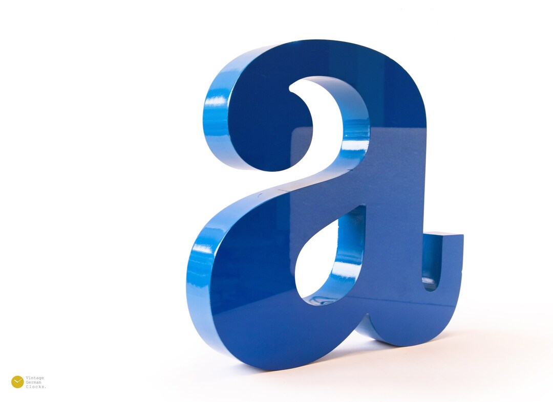 Original A Facade Letter Vintage Illuminated Antiqua Sign Advertising ...