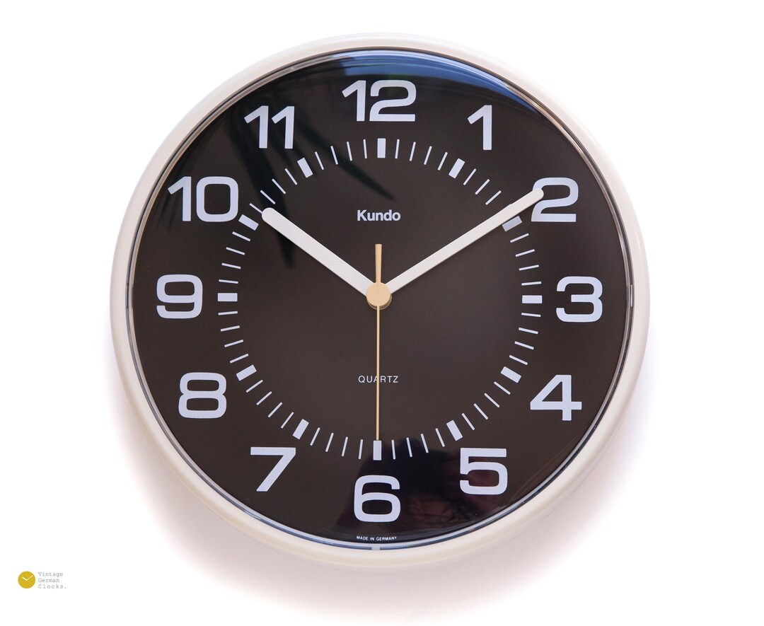 XL 11" Space Age KUNDO Office Wall Clock Industrial 1970s Atomic ...