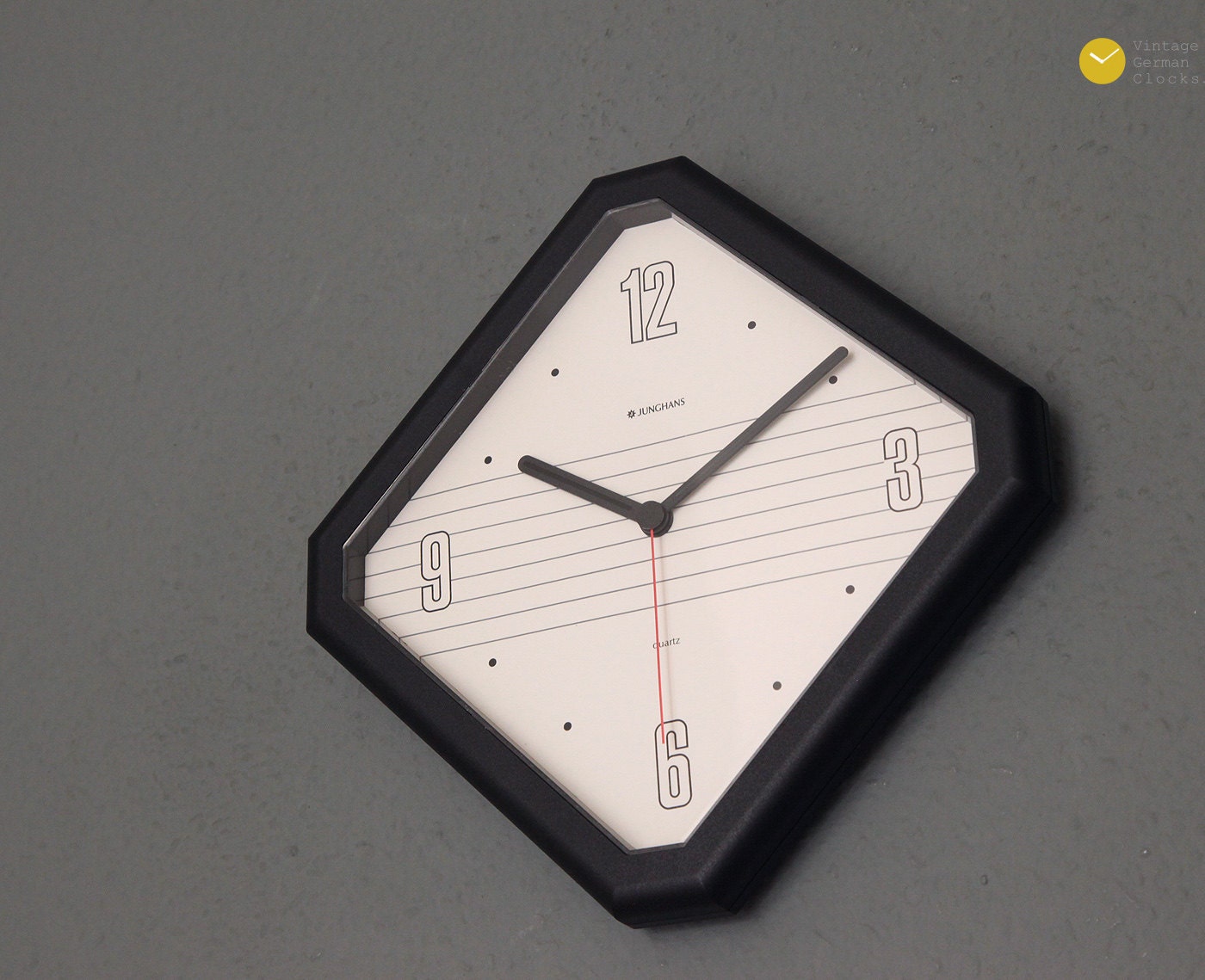 Home & Living Home Décor Vintage Postmodern glass wall clock 80s Clocks ...