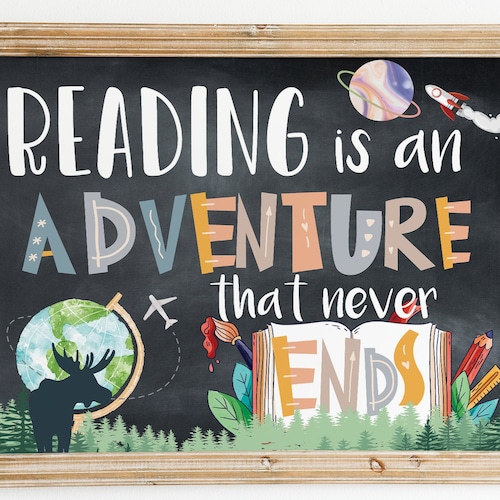 COOL Kids Read Books Read Quote Sign Book Lover Gift Kids | Etsy