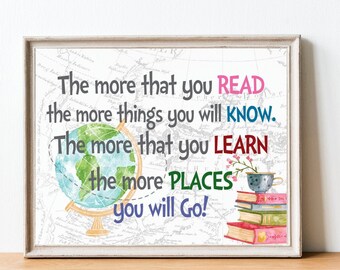 Reading Door Sign | Etsy