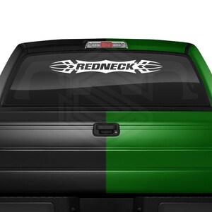 Design #120 REDNECK Decal Sticker Windshield Window Vinyl Graphic ...