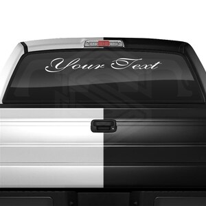 Personalized Your Custom Text Name Decal Sticker Windshield Window ...
