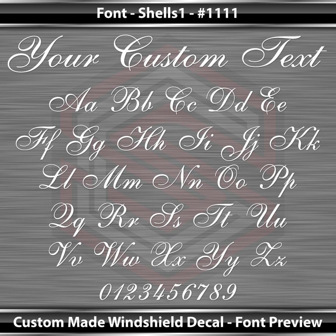 Personalized Your Custom Text Name Decal Sticker Windshield Window ...