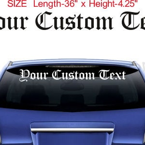 Custom Text Old English Font Customized Personalized Letters Name ...