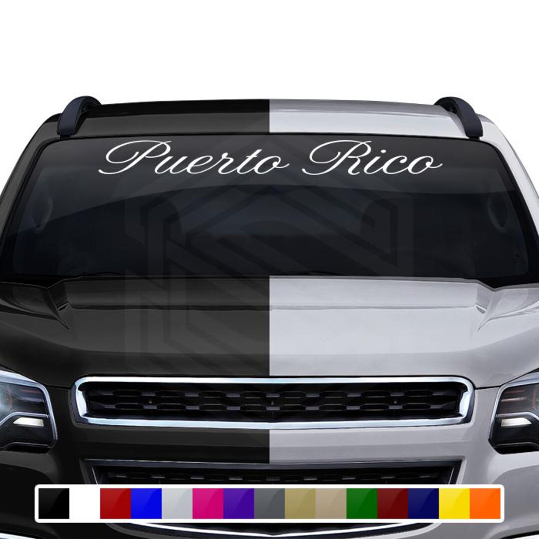 PUERTO RICO Decal Sticker Windshield Window Vinyl Graphic Banner for ...