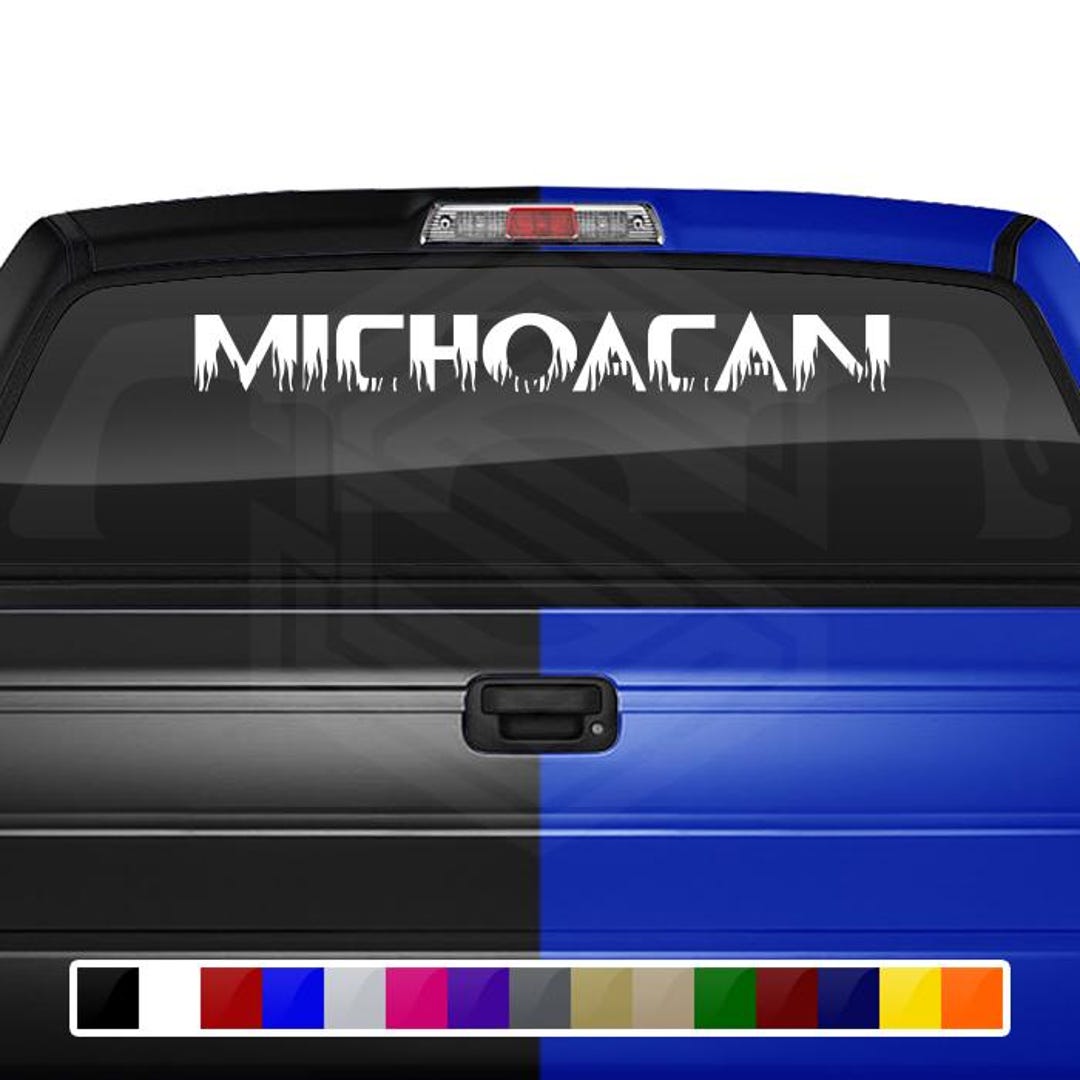 MICHOACÁN MX Mexico Decal Sticker Windshield Window Vinyl Graphic ...