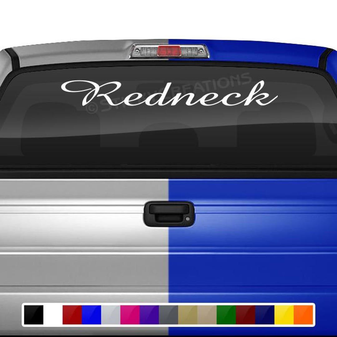 REDNECK Decal Sticker Windshield Window Vinyl Graphic Banner for Car ...