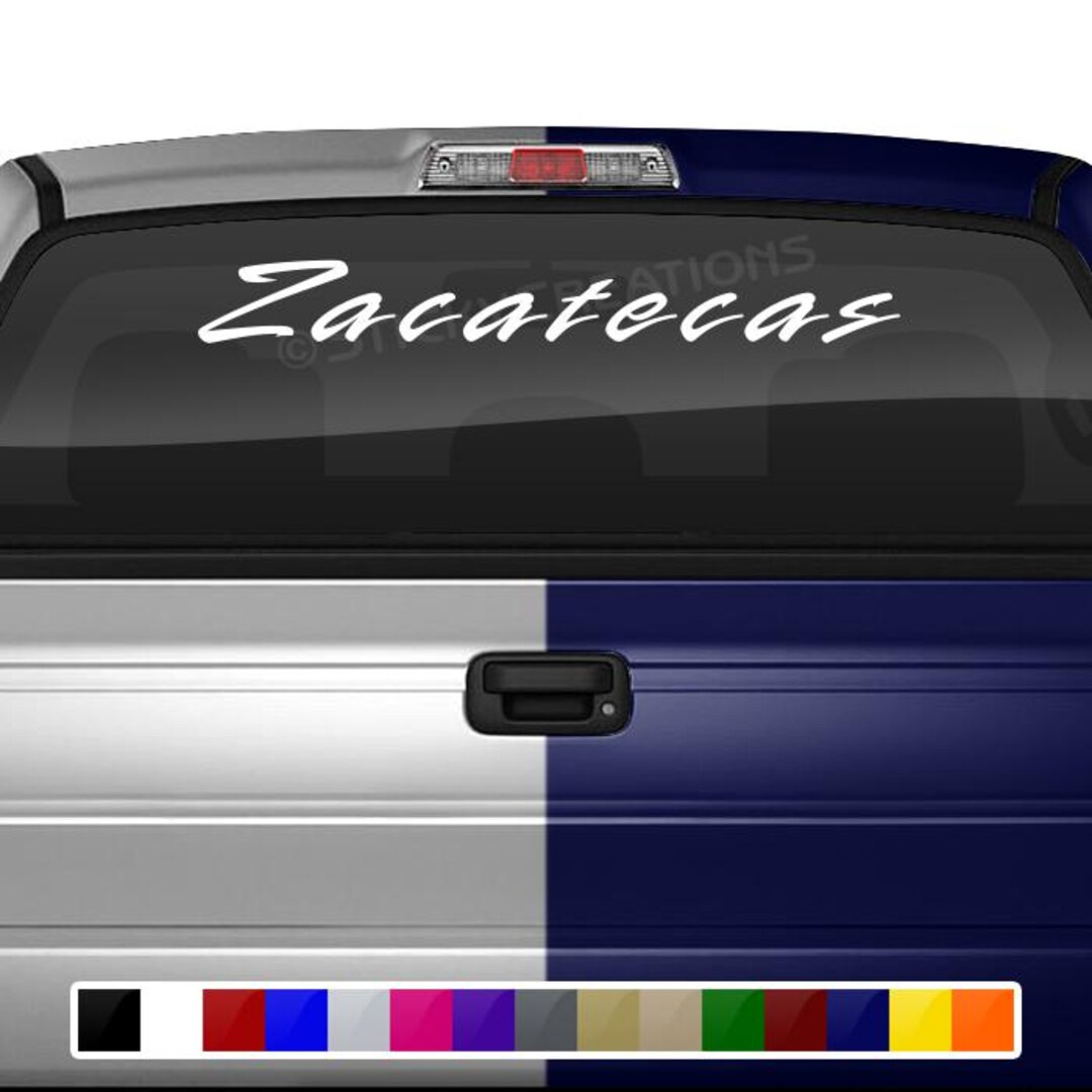 ZACATECAS MX Mexico Decal Sticker Windshield Window Vinyl Graphic ...