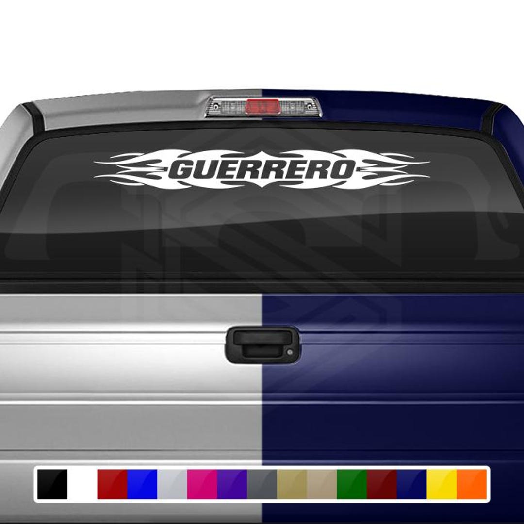 Design #114 GUERRERO MX Mexico Decal Sticker Windshield Window Vinyl ...