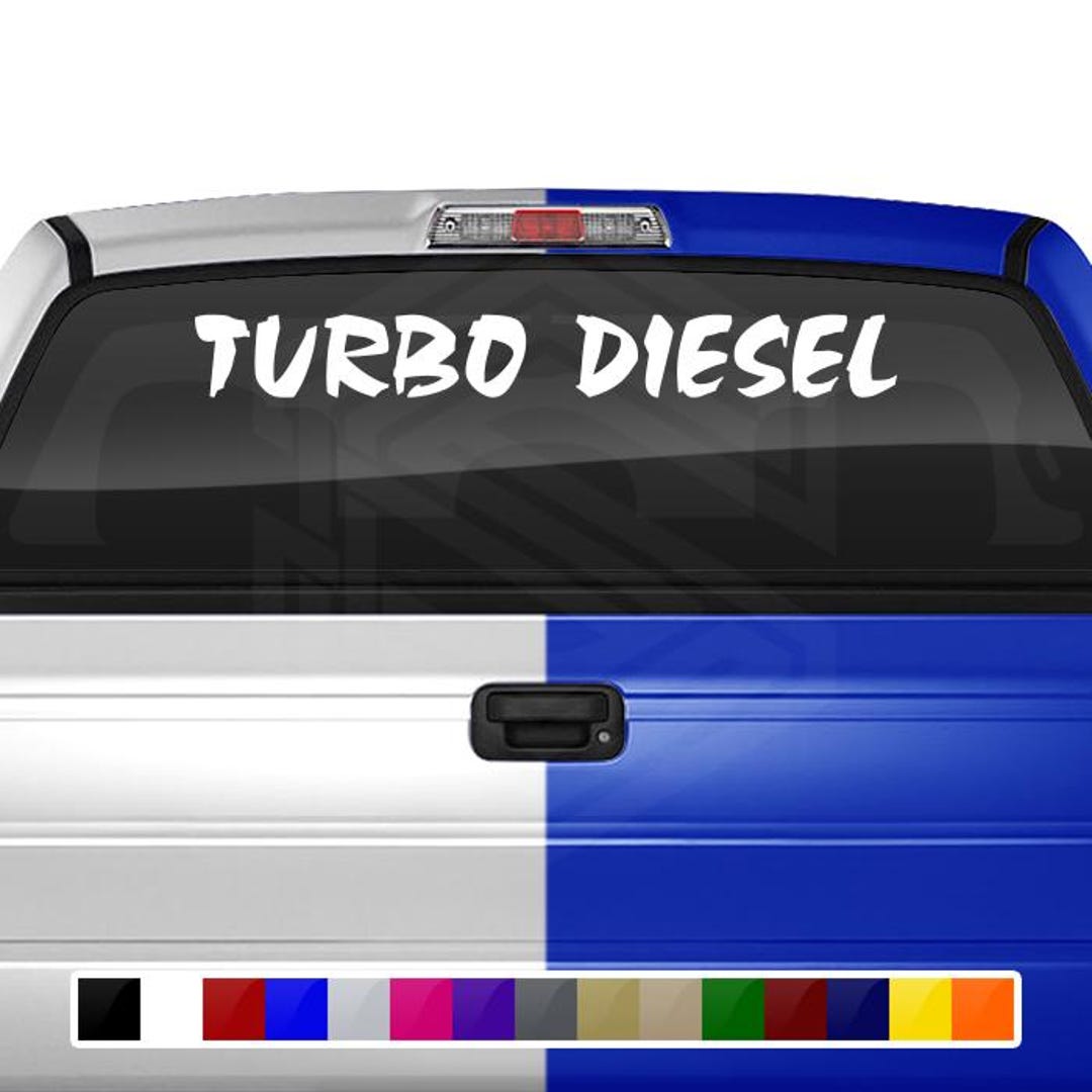 TURBO DIESEL Decal Sticker Windshield Window Vinyl Graphic Banner for ...