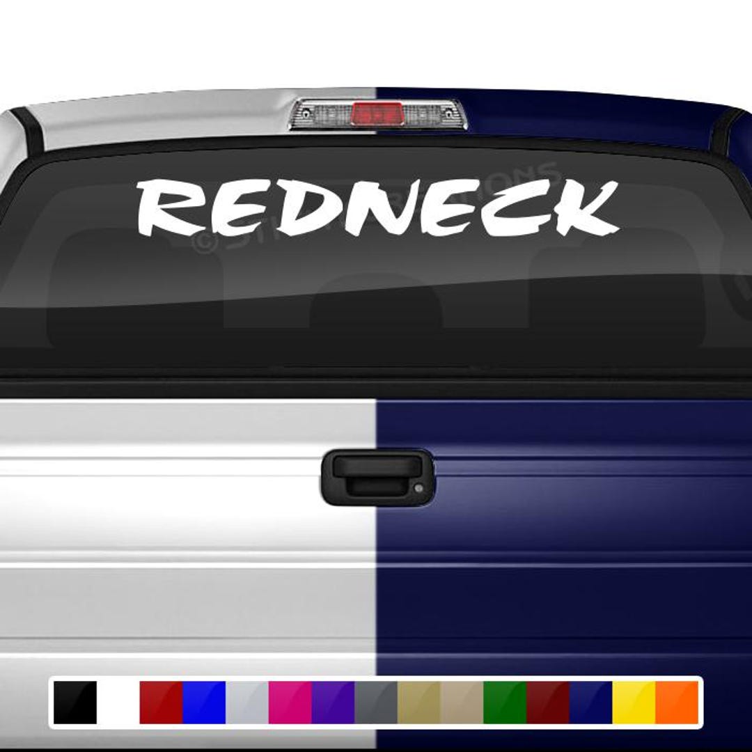 REDNECK Decal Sticker Windshield Window Vinyl Graphic Banner for Car ...