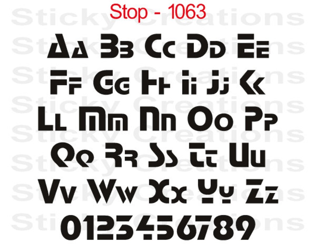 Custom Text Stop Font Fancy Customized Personalized Letters Name ...