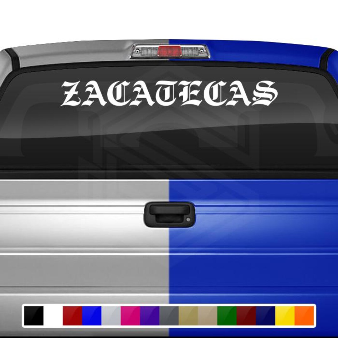 ZACATECAS MX Mexico Decal Sticker Windshield Window Vinyl Graphic ...