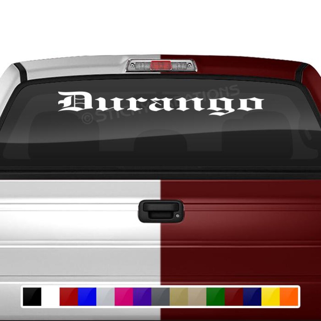 DURANGO MX Mexico Decal Sticker Windshield Window Vinyl Graphic Banner ...