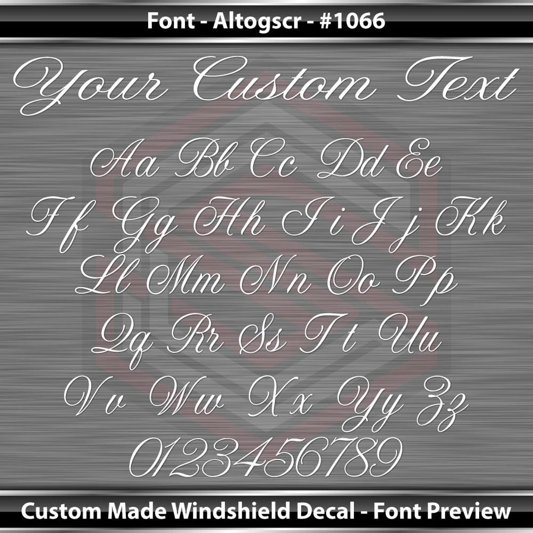 Personalized Your Custom Text Name Decal Sticker Windshield Window ...