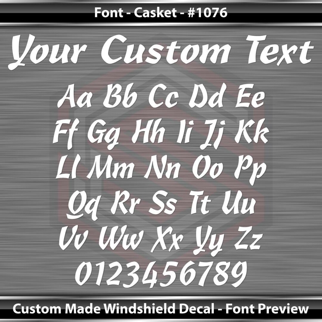 Personalized Your Custom Text Name Decal Sticker Windshield Window ...