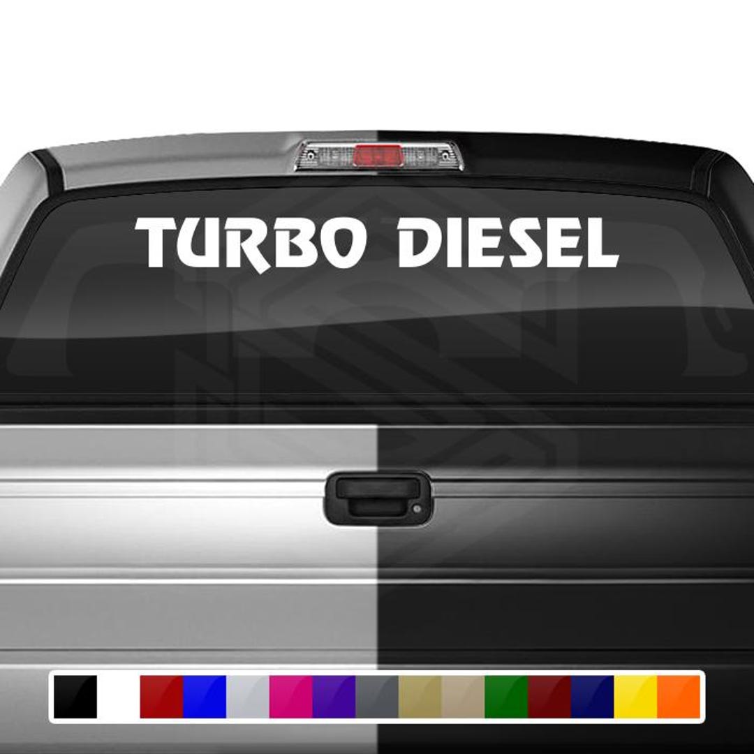 TURBO DIESEL Decal Sticker Windshield Window Vinyl Graphic Banner for ...