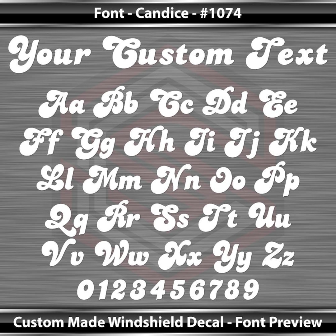 Personalized Your Custom Text Name Decal Sticker Windshield Window ...