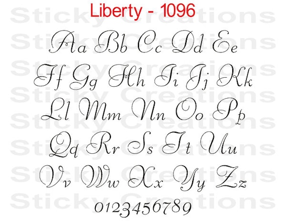 Custom Text Liberty Font Script Customized Personalized | Etsy