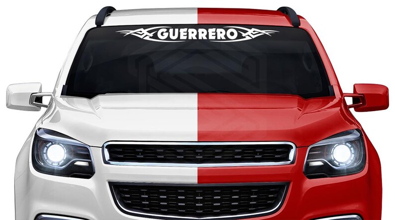Design #106 GUERRERO MX Mexico Decal Sticker Windshield Window Vinyl ...
