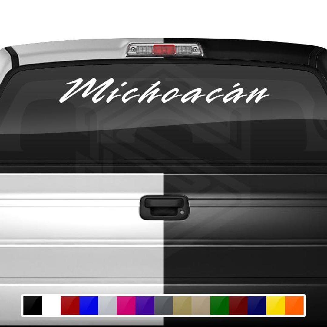 MICHOACÁN MX Mexico Decal Sticker Windshield Window Vinyl Graphic ...