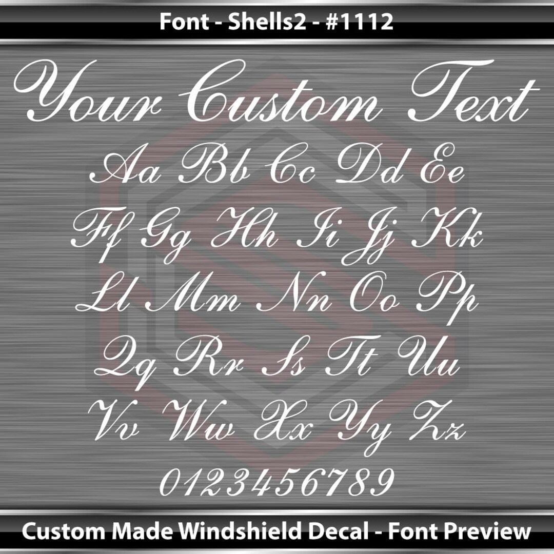 Personalized Your Custom Text Name Decal Sticker Windshield Window ...