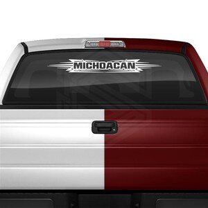 Design #117 MICHOACÁN MX Mexico Decal Sticker Windshield Window Vinyl ...
