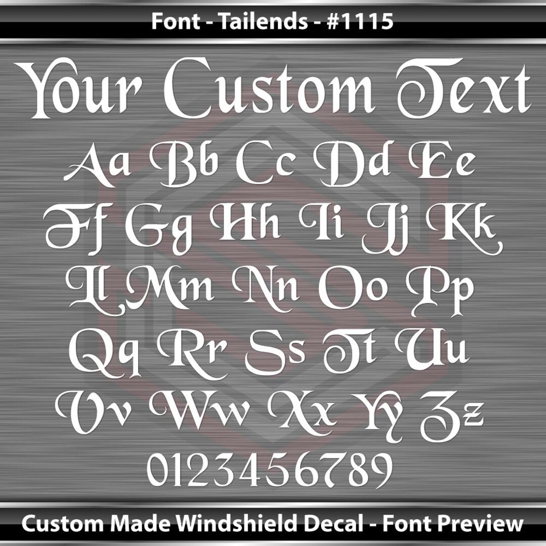 Personalized Your Custom Text Name Decal Sticker Windshield Window ...
