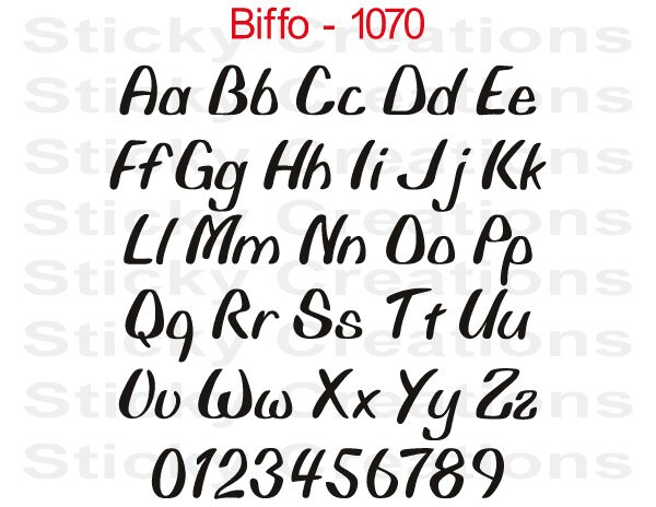 Custom Text Biffo Font Customized Personalized Letters Name Windshield ...