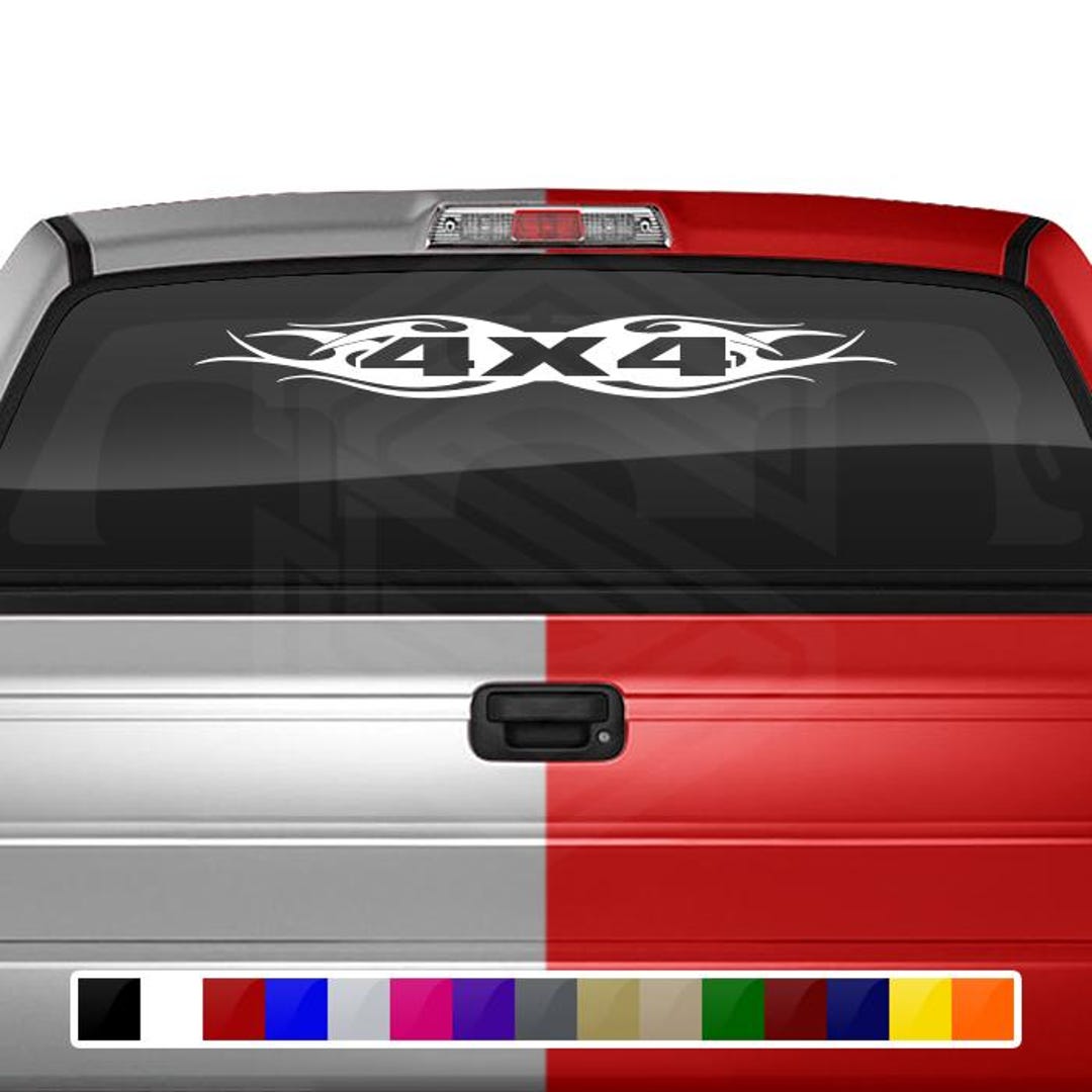 Design #115 4X4 Decal Sticker Windshield Window Vinyl Graphic Banner ...