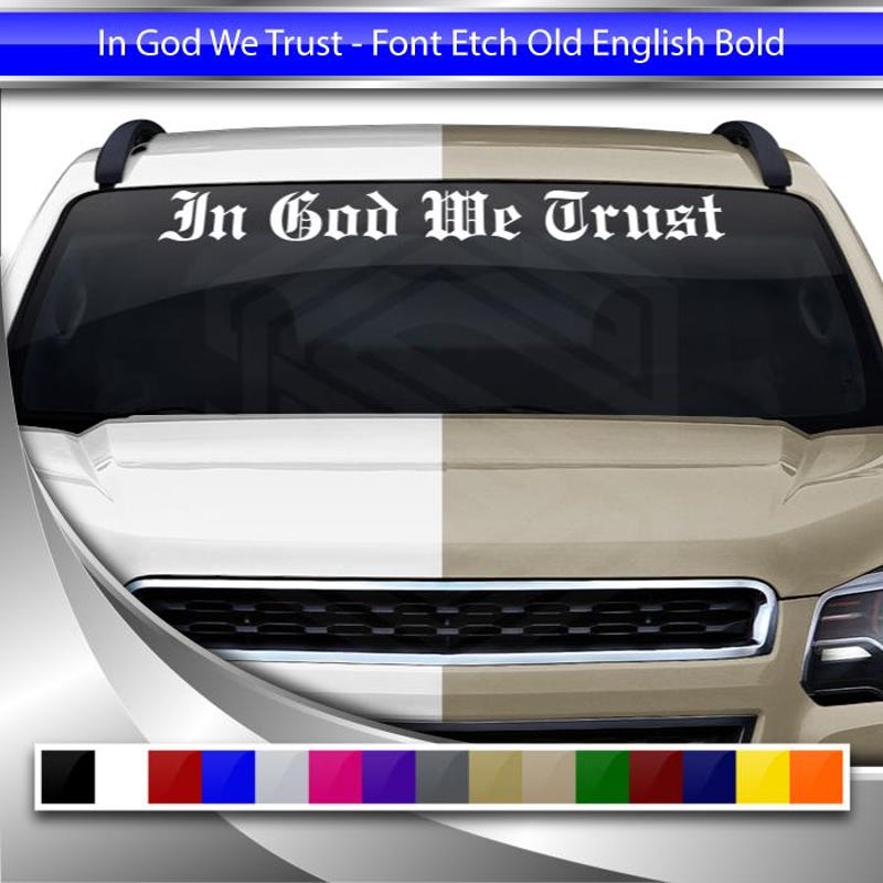 In god we trust sticker für truck - Etsy.de