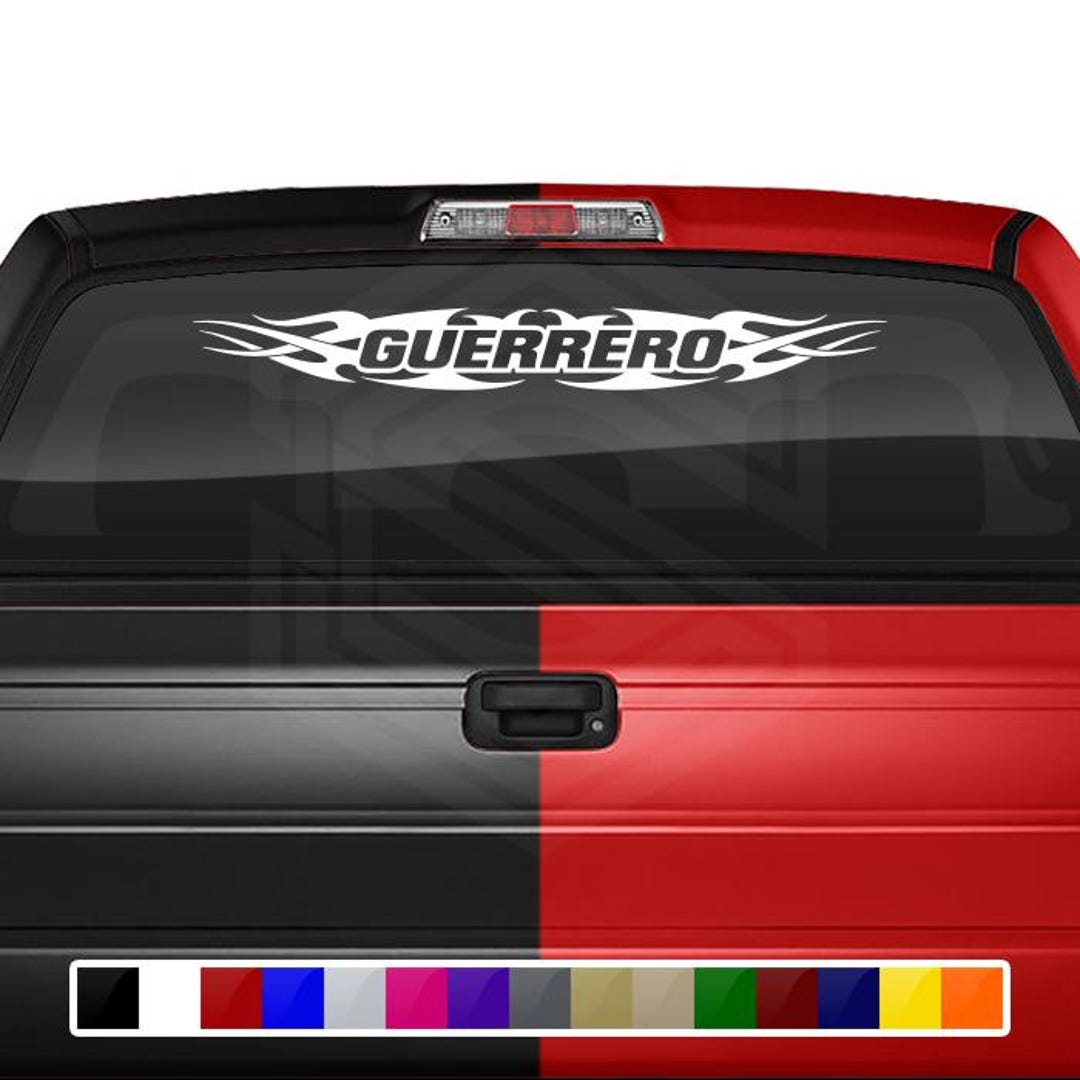 Design #148 GUERRERO MX Mexico Decal Sticker Windshield Window Vinyl ...