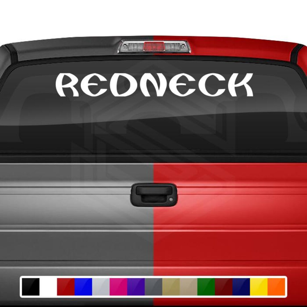 REDNECK Decal Sticker Windshield Window Vinyl Graphic Banner for Car ...