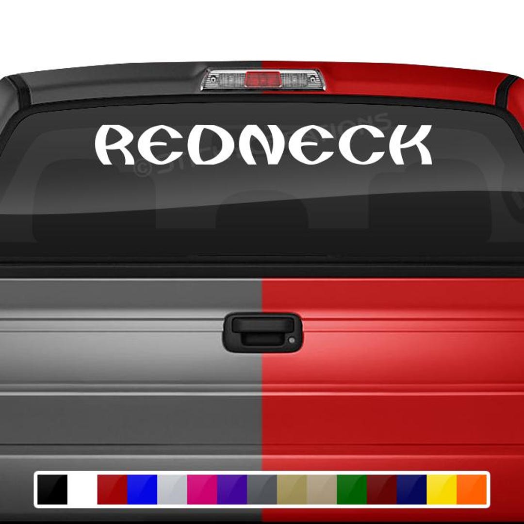 REDNECK Decal Sticker Windshield Window Vinyl Graphic Banner for Car ...