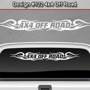 Design #122 4X4 OFF ROAD Decal Sticker Windshield Window Vinyl Graphic ...