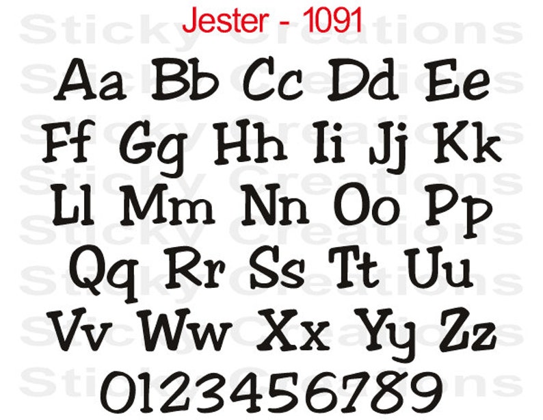 Custom Text Jester Font Customized Personalized Letters Name - Etsy Sweden