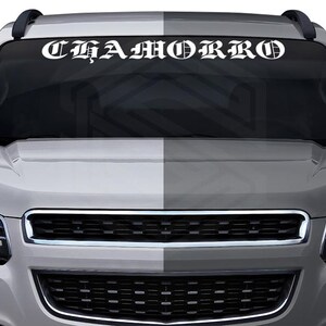 CHAMORRO Decal Sticker Windshield Window Vinyl Graphic Banner for Car ...