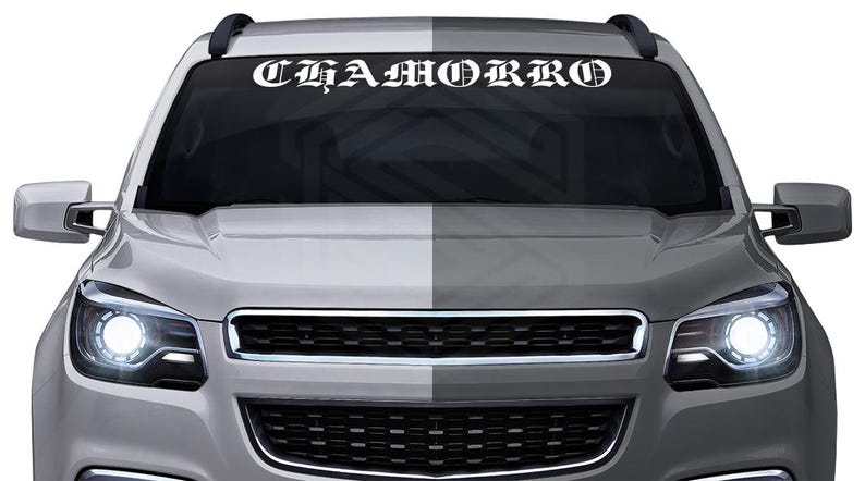 CHAMORRO Decal Sticker Windshield Window Vinyl Graphic Banner for Car ...
