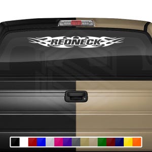Design #148 REDNECK Decal Sticker Windshield Window Vinyl Graphic ...
