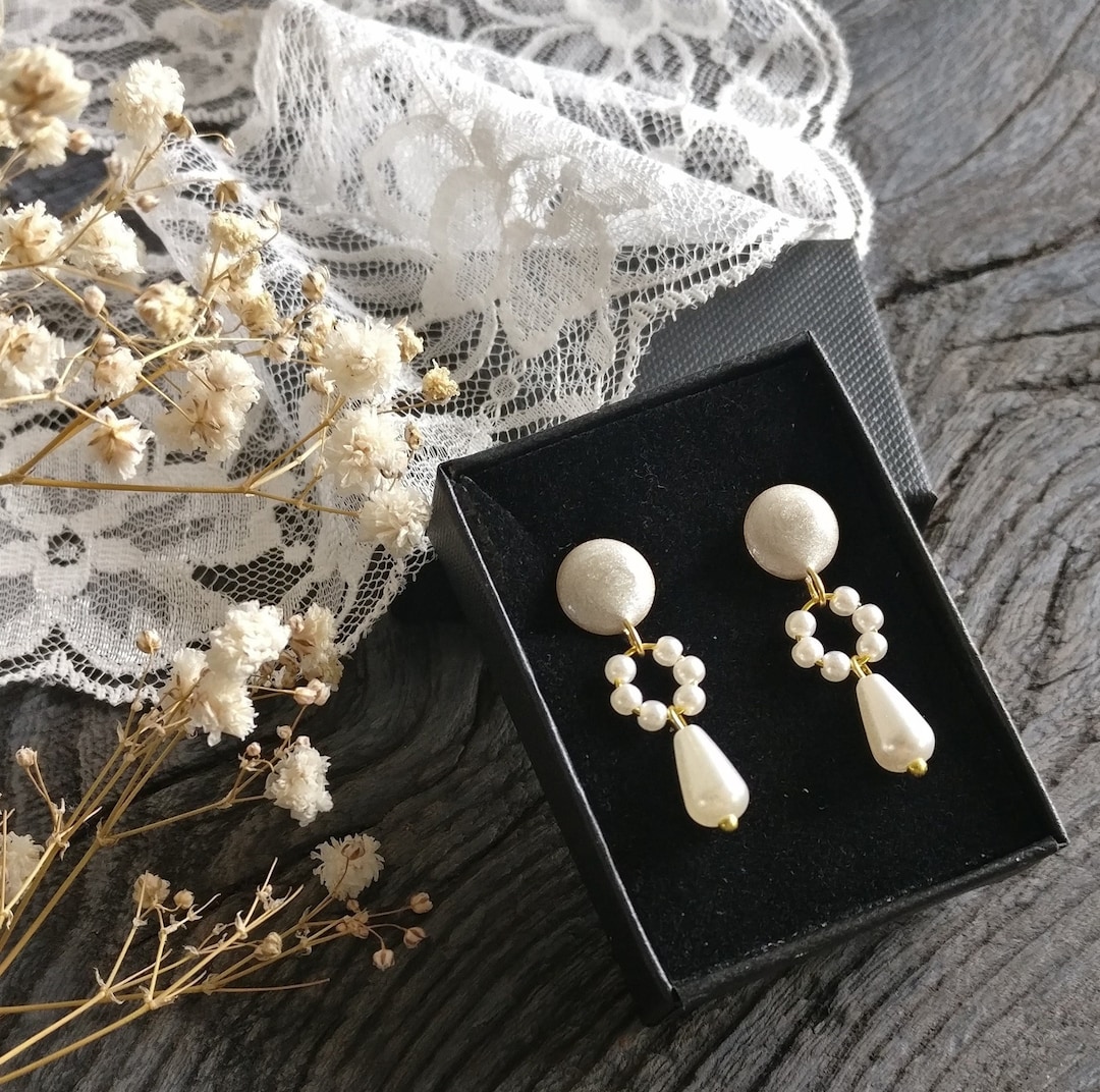 Gold Drop Gauges, Bridal Dangle Plugs, Handcrafted With Teardrop Faux ...