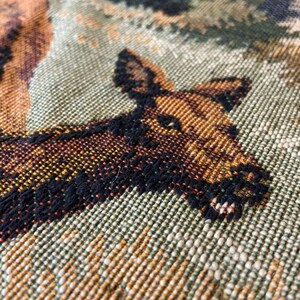 50s Vintage Tapestry With Deer Forest Landscape German - Etsy