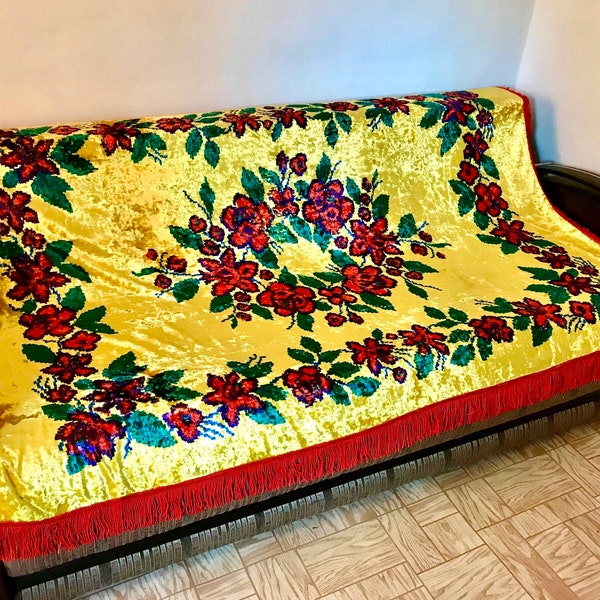 Velvet Bedspread - Etsy