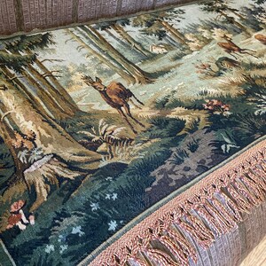 50s Vintage Tapestry With Deer Forest Landscape German - Etsy