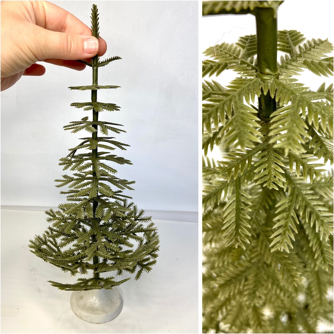 80s Mini Soviet Vintage Artificial Christmas Tree, Small Faux Green ...