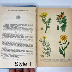 Vintage Botanical Illustrated Book Old Phytotherapy Guide - Etsy